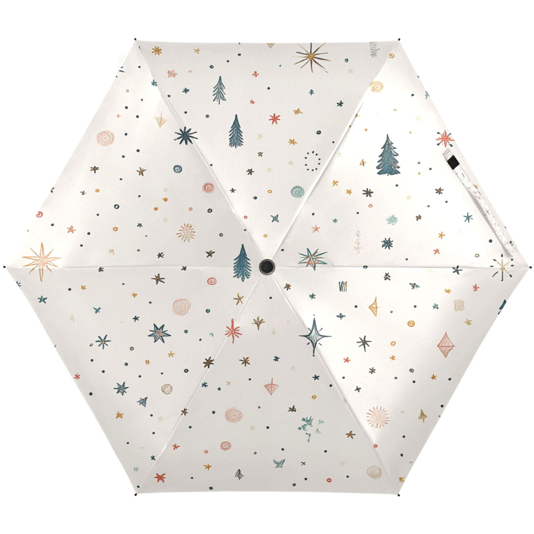 Hand Drawn Simple Patterns Umbrellas for Sun Auto Open Close UV50 ...