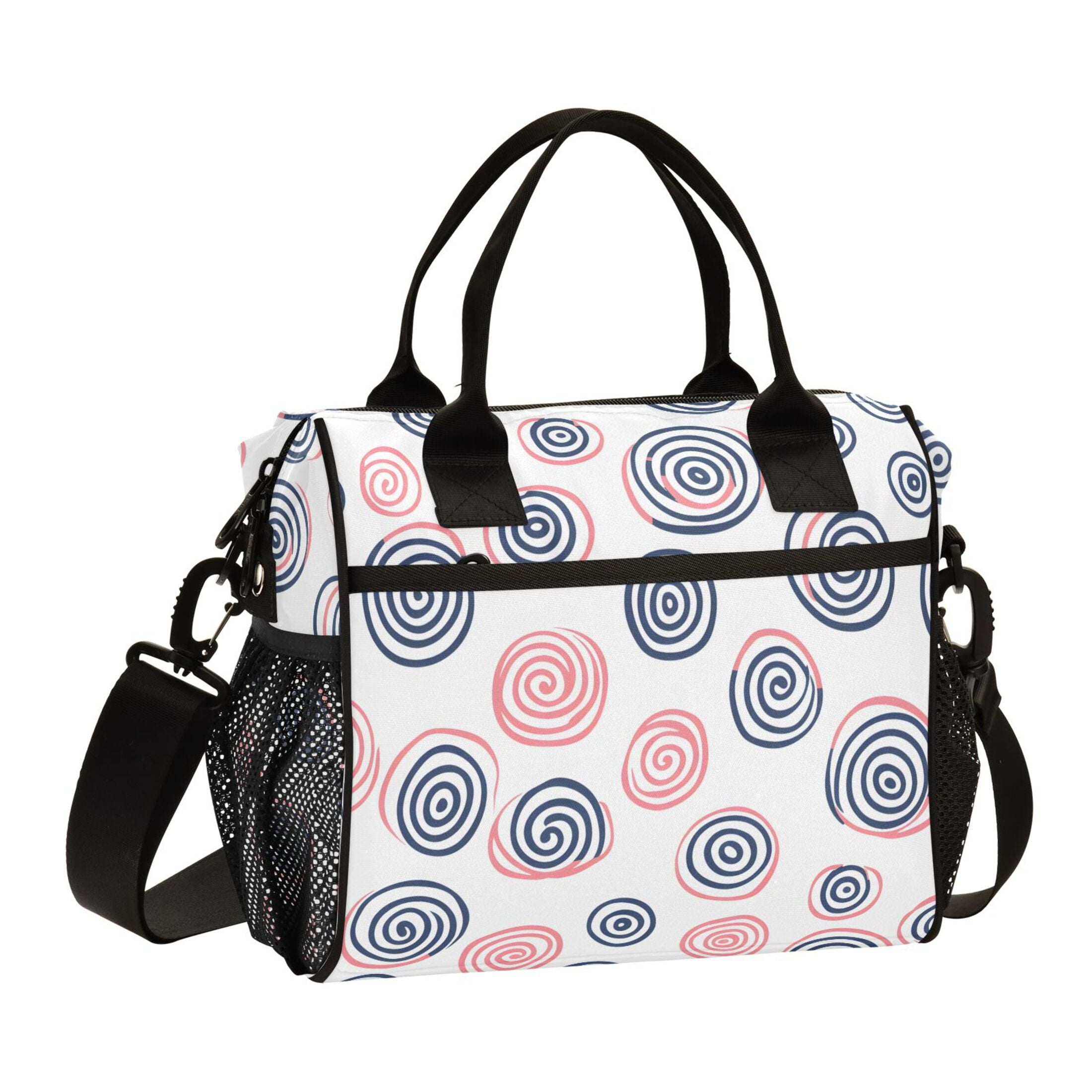 Hand Drawn Swirl Doodle Lunch Bag Insulated Lunch Box Leakproof ...