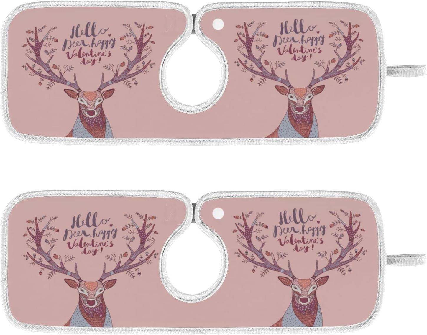 Hand Drawn Vector Illustration with A Deer and Text Kitchen Sink Splash ...