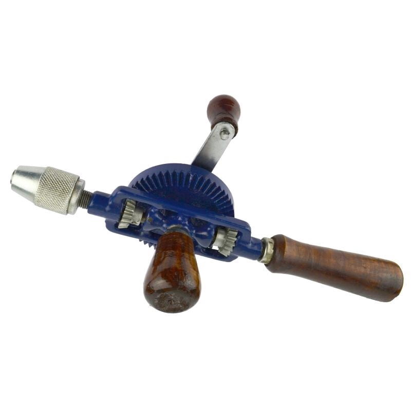 Hand Drill 6mm Chuck Hand Tools Double Pinion Wood Side Manual Turn ...