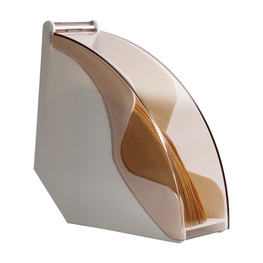 Hand Drip Coffee Filter Paper Holder Storage Rack With Acrylic Cover ...