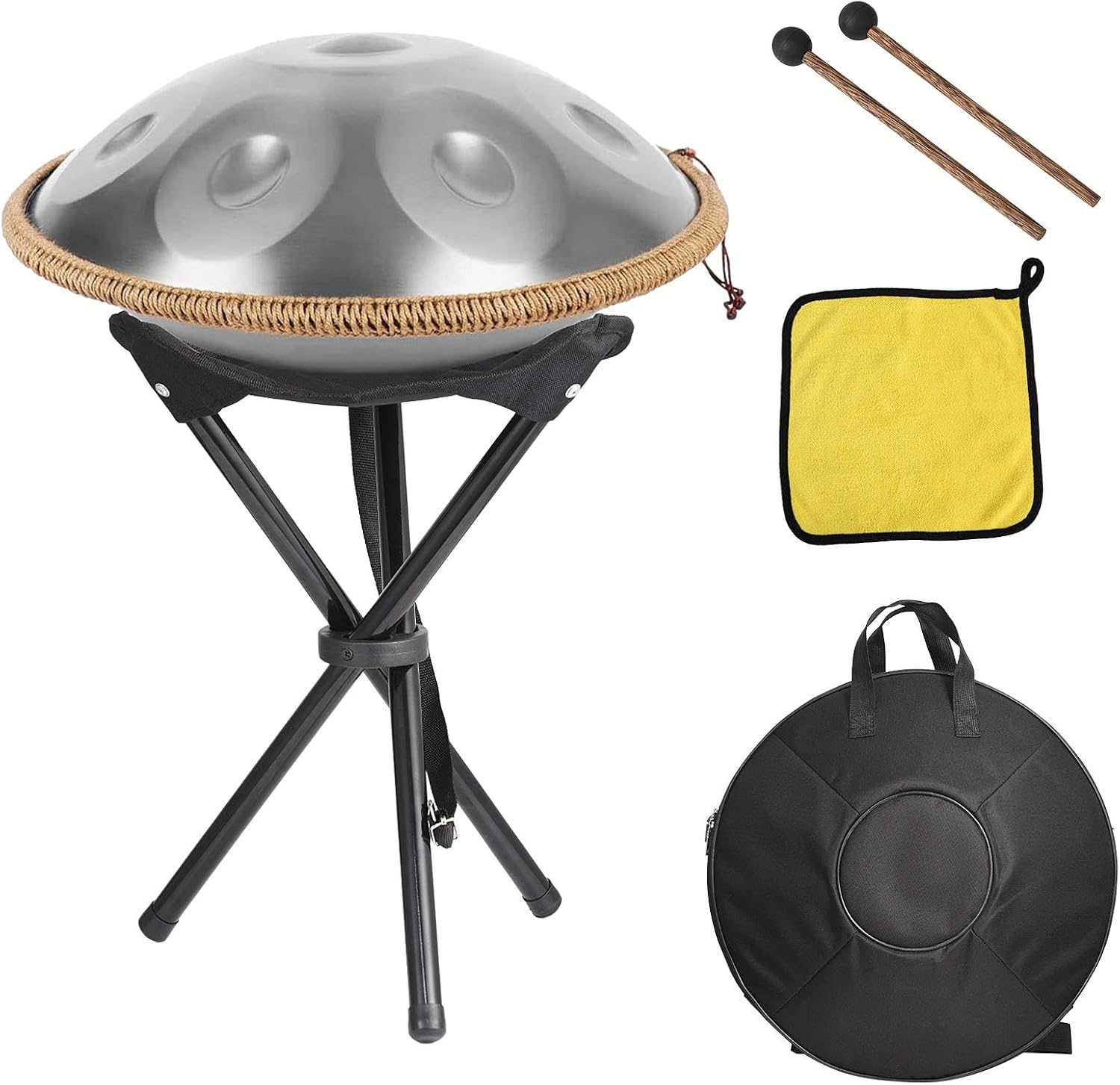 Hand Drum 18 Inches G Minor,9 Notes Hand Instrument, Premium Steel Hand ...