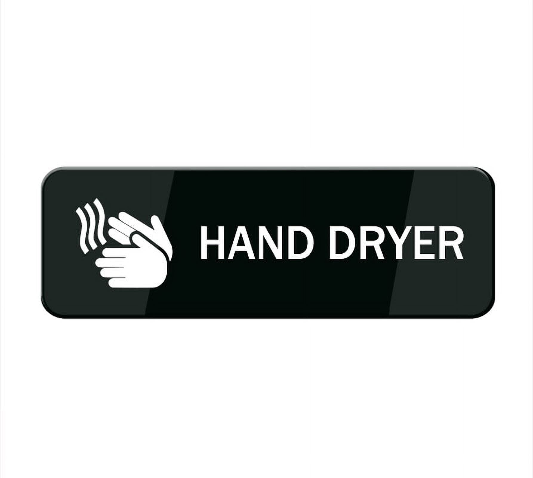 Hand Dryer Sign For House/Office,Signs For Home,Thick Acrylic Self ...