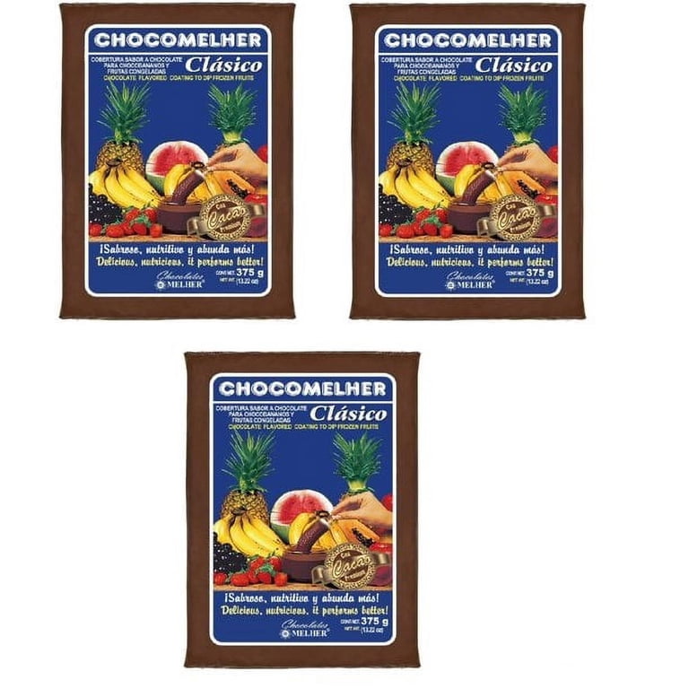 Cobertura Congelada 3 Pack Chocomelher Chocolate Flavored Coating From