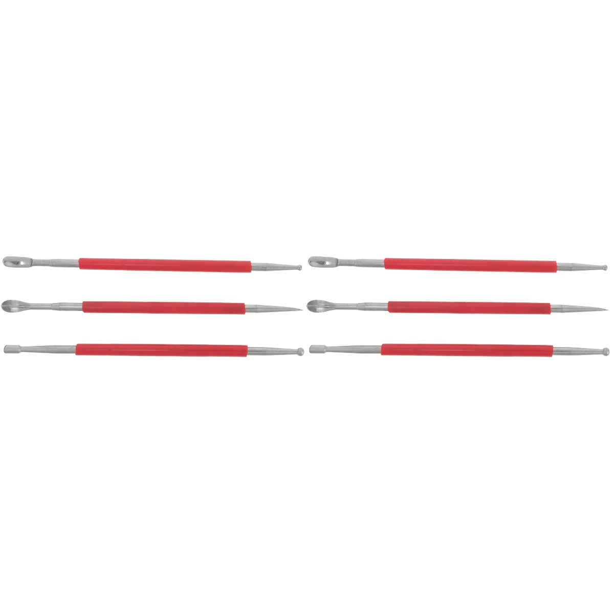 FENGGUIQU 6-Piece Professional Metal Clay Tool Set for Crafting, Home ...