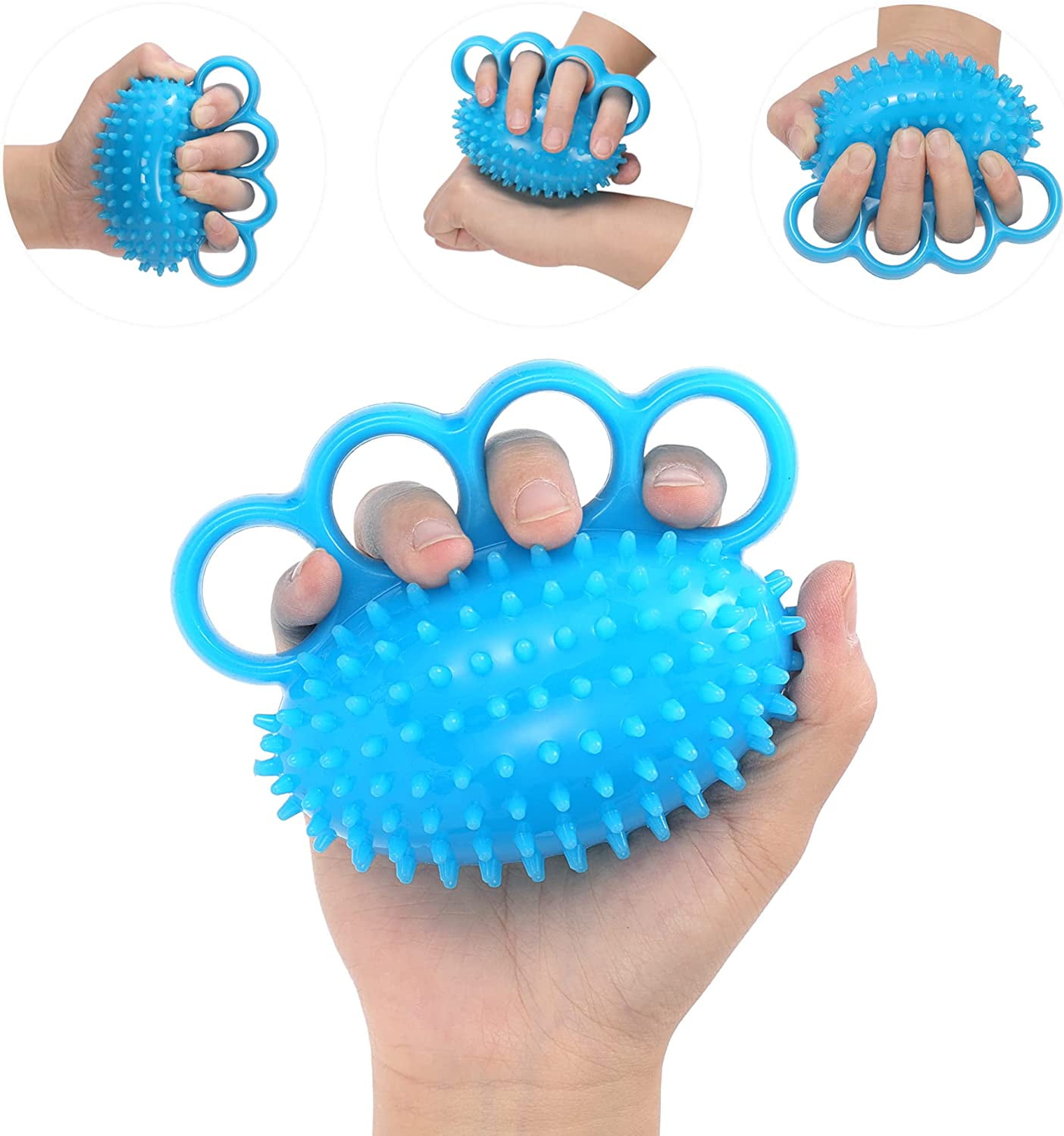 Hand Exercise Ball Finger Therapy Ball - Grip Strengthening, Improve Flexibility, Squeeze Stress ...