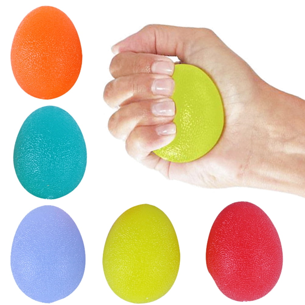 Hand Exercise Balls, 3Pcs Silicone Hand Grip Strength Trainer Stress ...