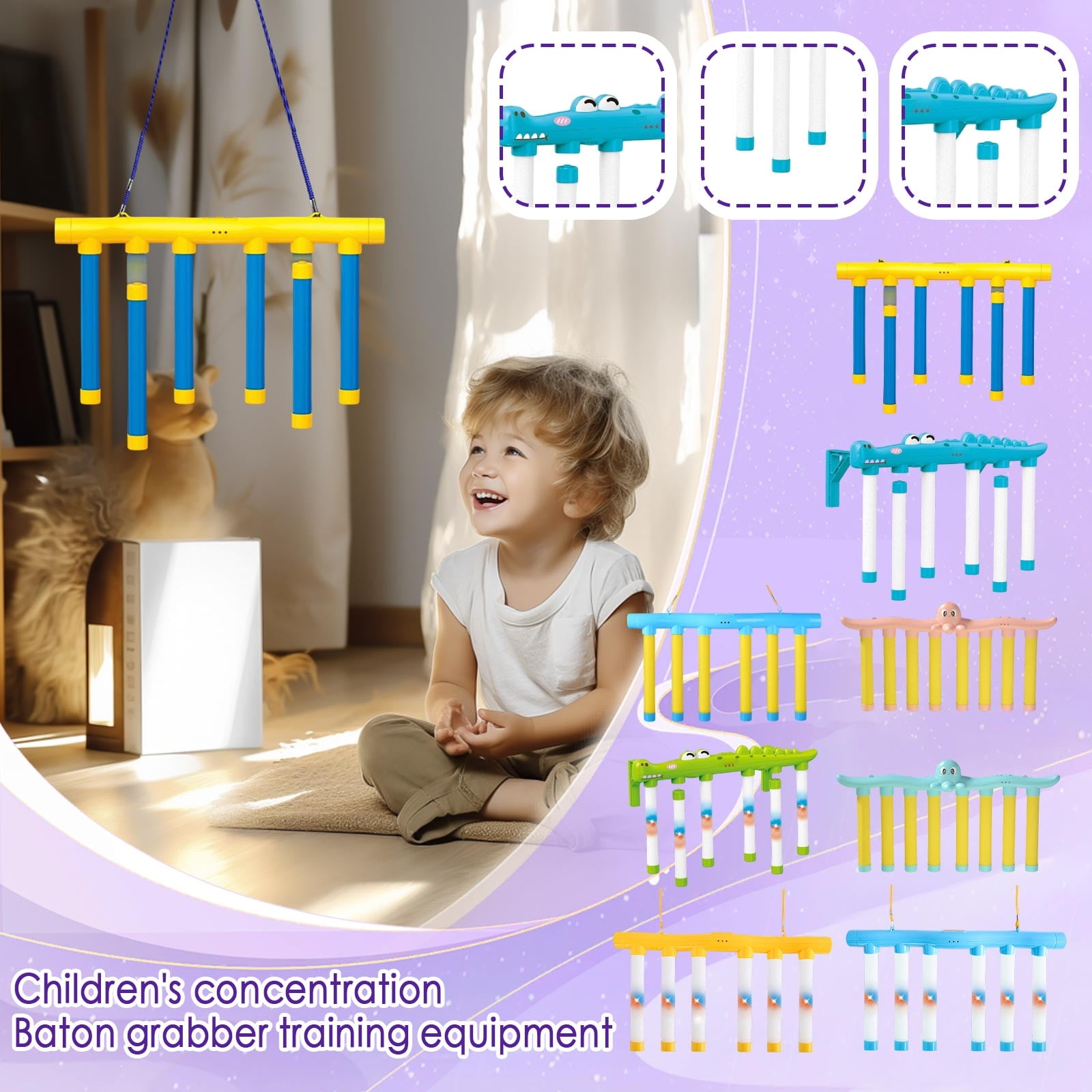 Hand Eye Coordination Trainer Tool – Reflex Drop Sticks Challenge, 3 ...