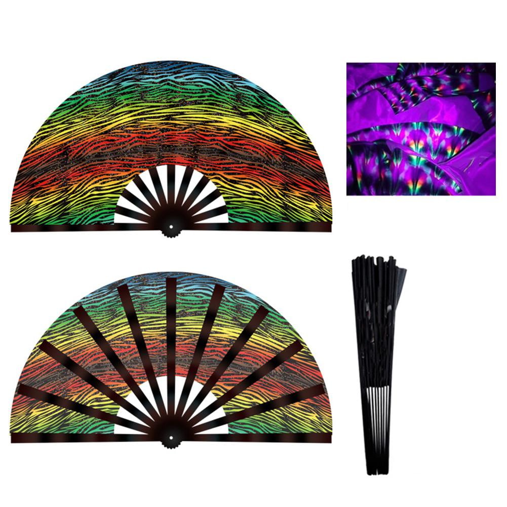 Hand Fan, Clack Fans For Line Dancing, Large Holographic y R4H6 B4V1 ...