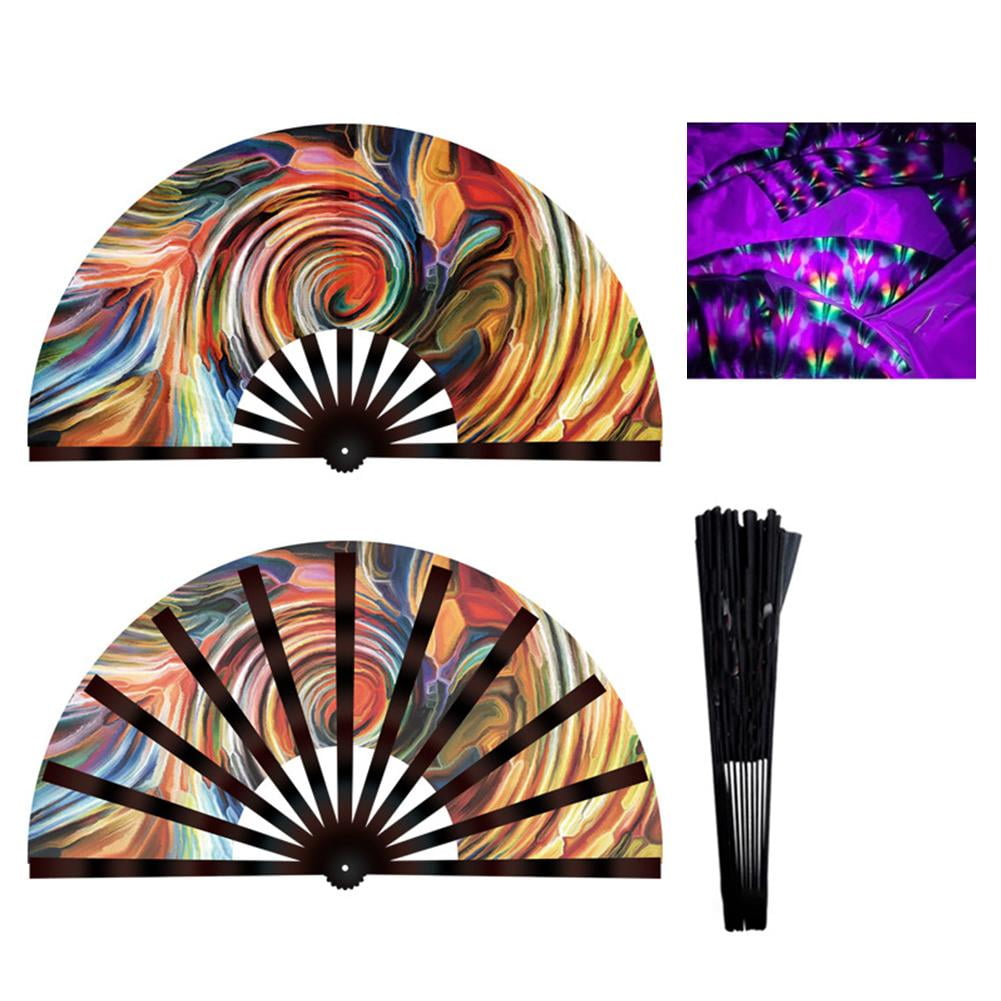 Hand Fan, Clack Fans For Line Dancing, Large Holographic y R4H6 I2I8 ...