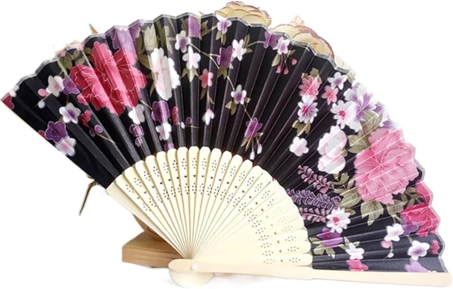 Hand Fan Folding Chinese Japanese Style Silk Fan Folding Fan Wedding ...