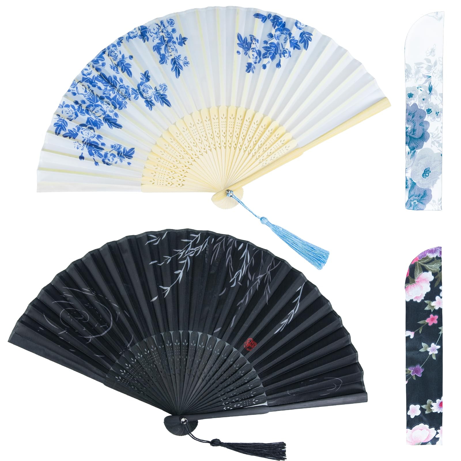 Hand Fans for Women Foldable, Paper Fans Handheld, Chinese Fan ...