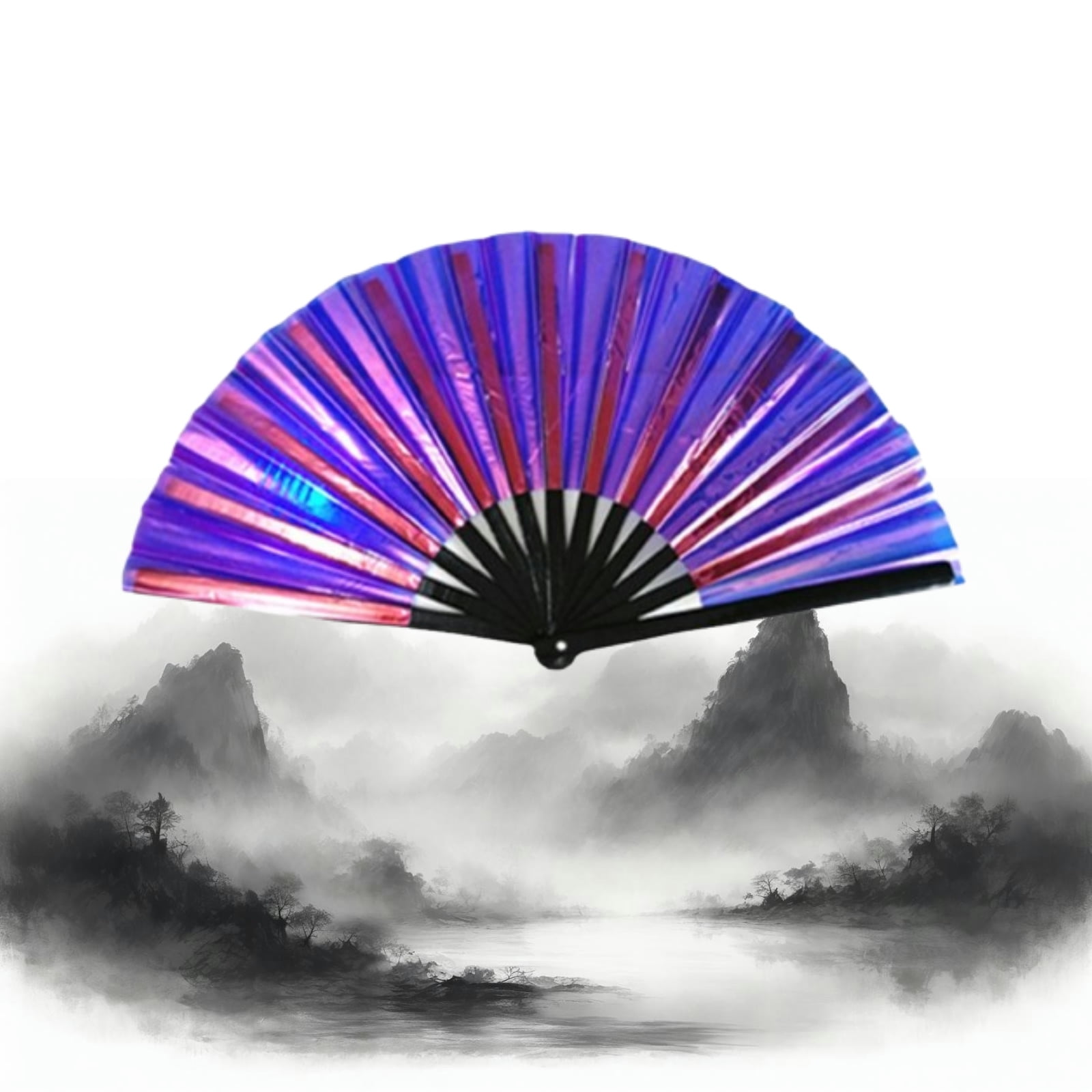 Hand Fans for Women Foldable, 2025 Popping Hand Fan - Large Holographic ...