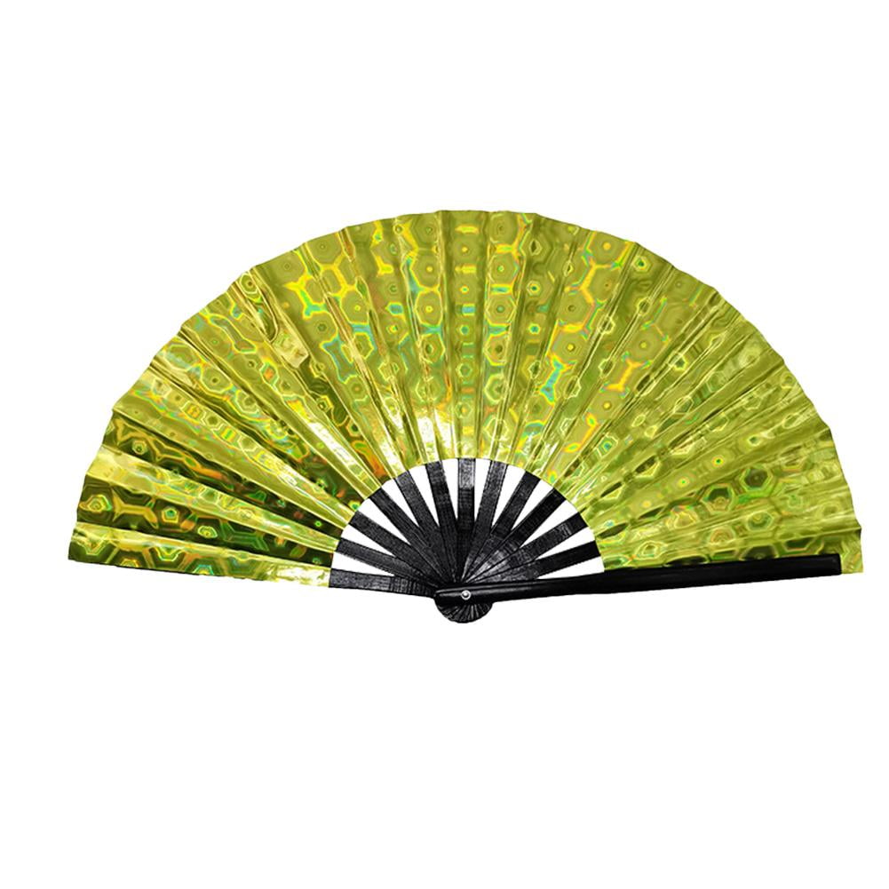 Hand Fans for Women Foldable Line Dance Popping Fan Bamboo Bone Fan New ...
