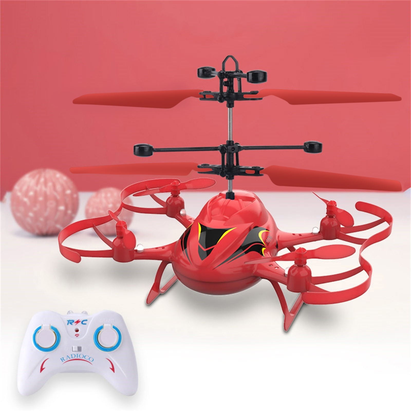 Hand Feeling Induction Airplane Remote Control Lights Toy Airplane ...