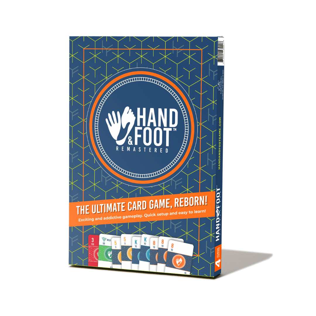 Hand & Foot Card Game - Remastered 4 Player Edition for Ages 14+, Ideal ...