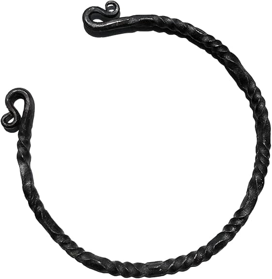 Hand Forged Iron Torc Celtic Necklace Viking Torque Black Medieval Age ...