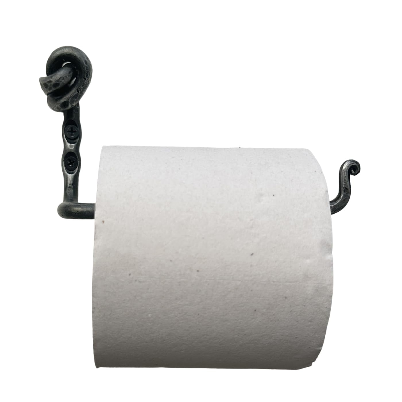 Hand Forged Metal Knot Toilet Paper Holder Wrought Iron Handmade Rustic ...