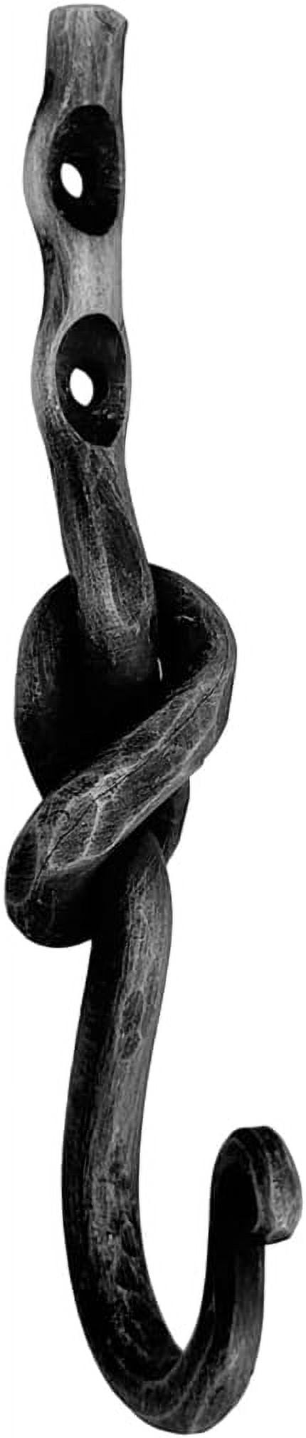 Hand Forged Metal Knot Wall Hook Wrought Iron Handmade Wall Mounted ...