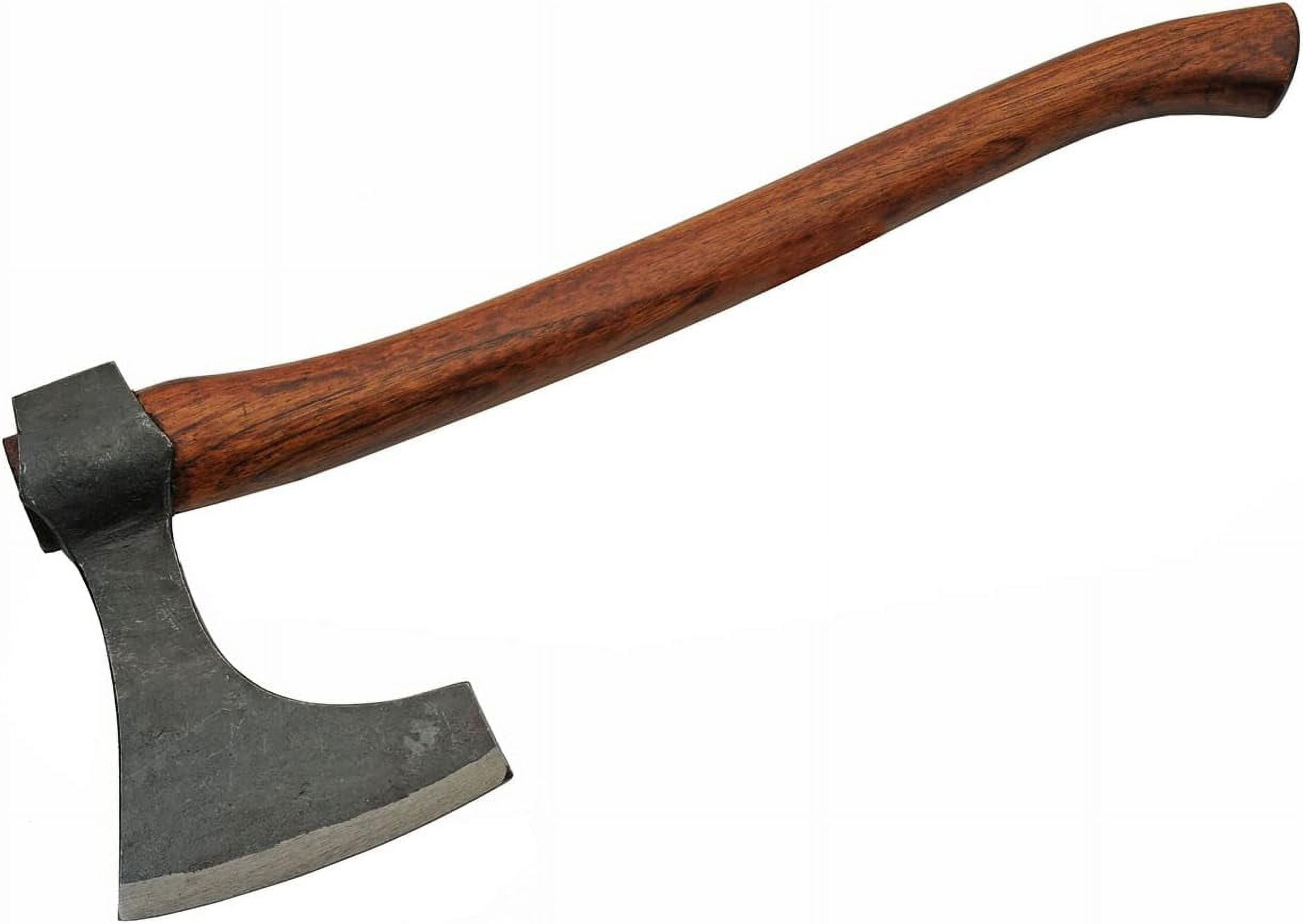 Hand Forged Wood Handle Carbon Steel Beard Head Axe, Brown (242604 ...