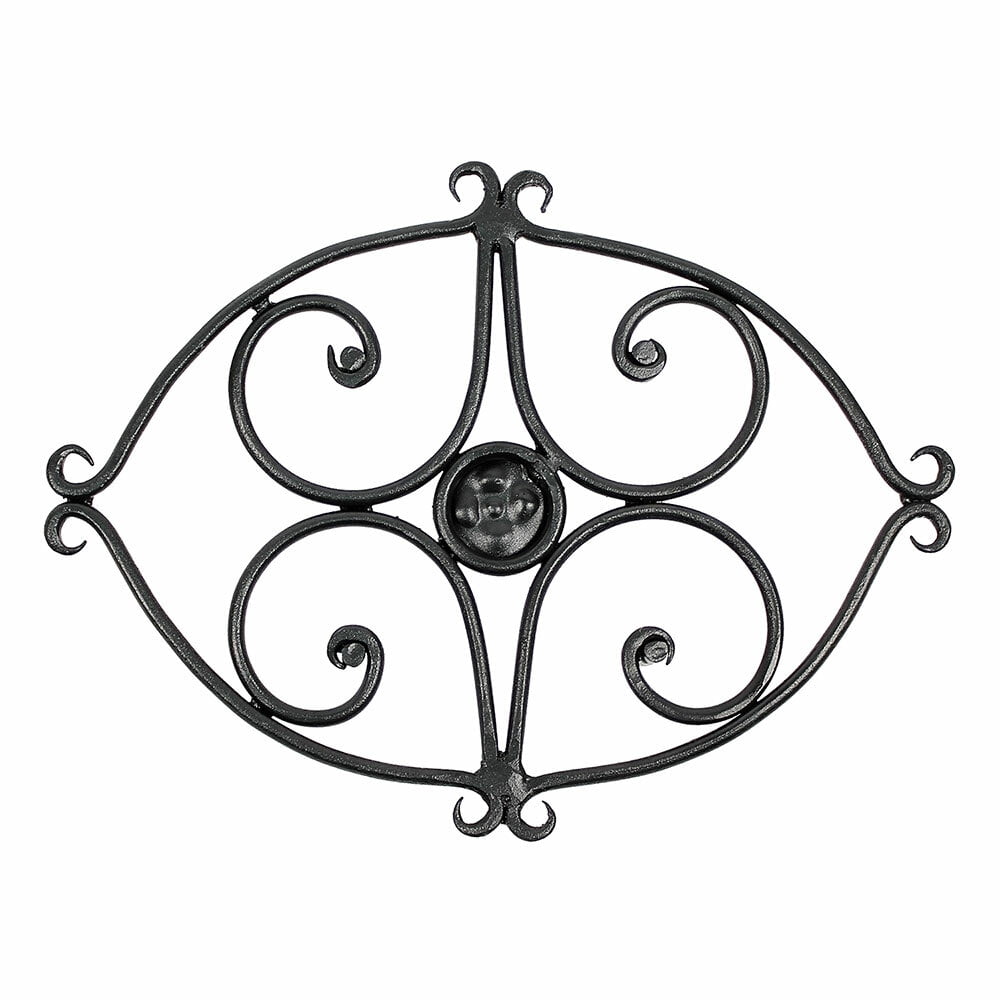 Hand Forged Wrought Iron Scroll Trivet for Wood Stove Steamers ...