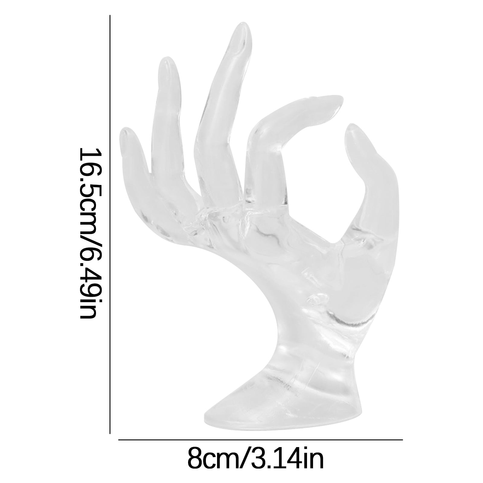 Hand Form Ring Holder Mannequin Hand Jewelry Organizer Stand Watch ...