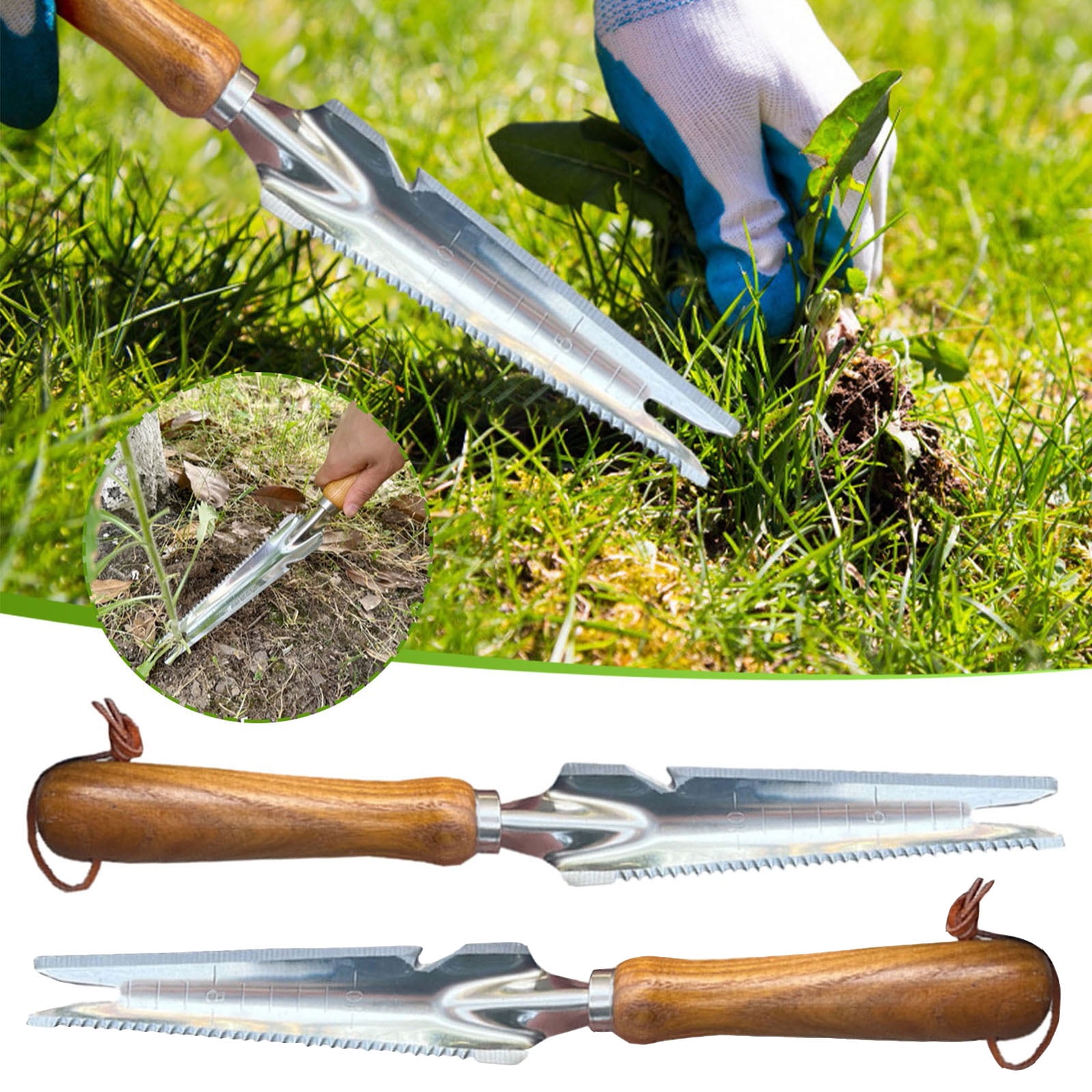 Hand Gardening Weeder Weeder Plucker, 5-in-1 Stainless Steel Garden ...