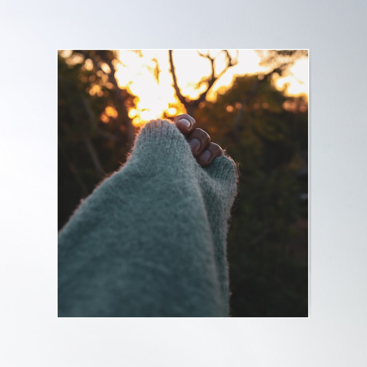 Hand Gestures Poster Wall Art, Modern Wall Decor For Living Room ...