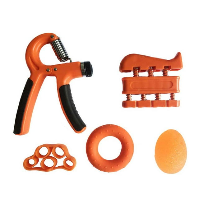 Hand Grip Exerciser, 5Pcs Fitness Adjustable Hand Grip Finger Forearm ...