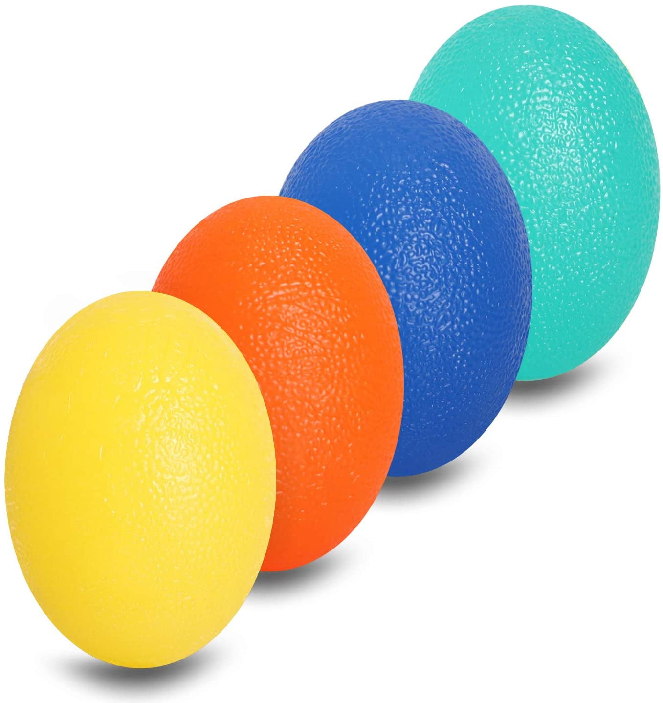 Hand Grip Strength Trainer（4 Pack），Stress Relief Balls for Adults and ...