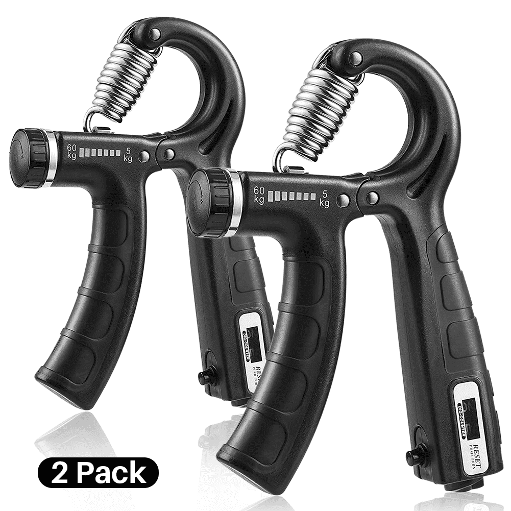 Hand Grip Strengthener Adjustable Resistance 22-130lb Workout Grip ...