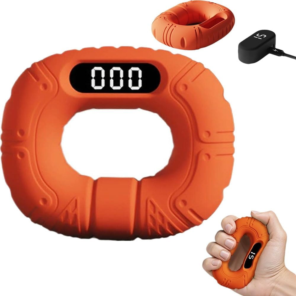 Hand Grip Strengthener with Counting and Pages, Rechargeable Digital ...