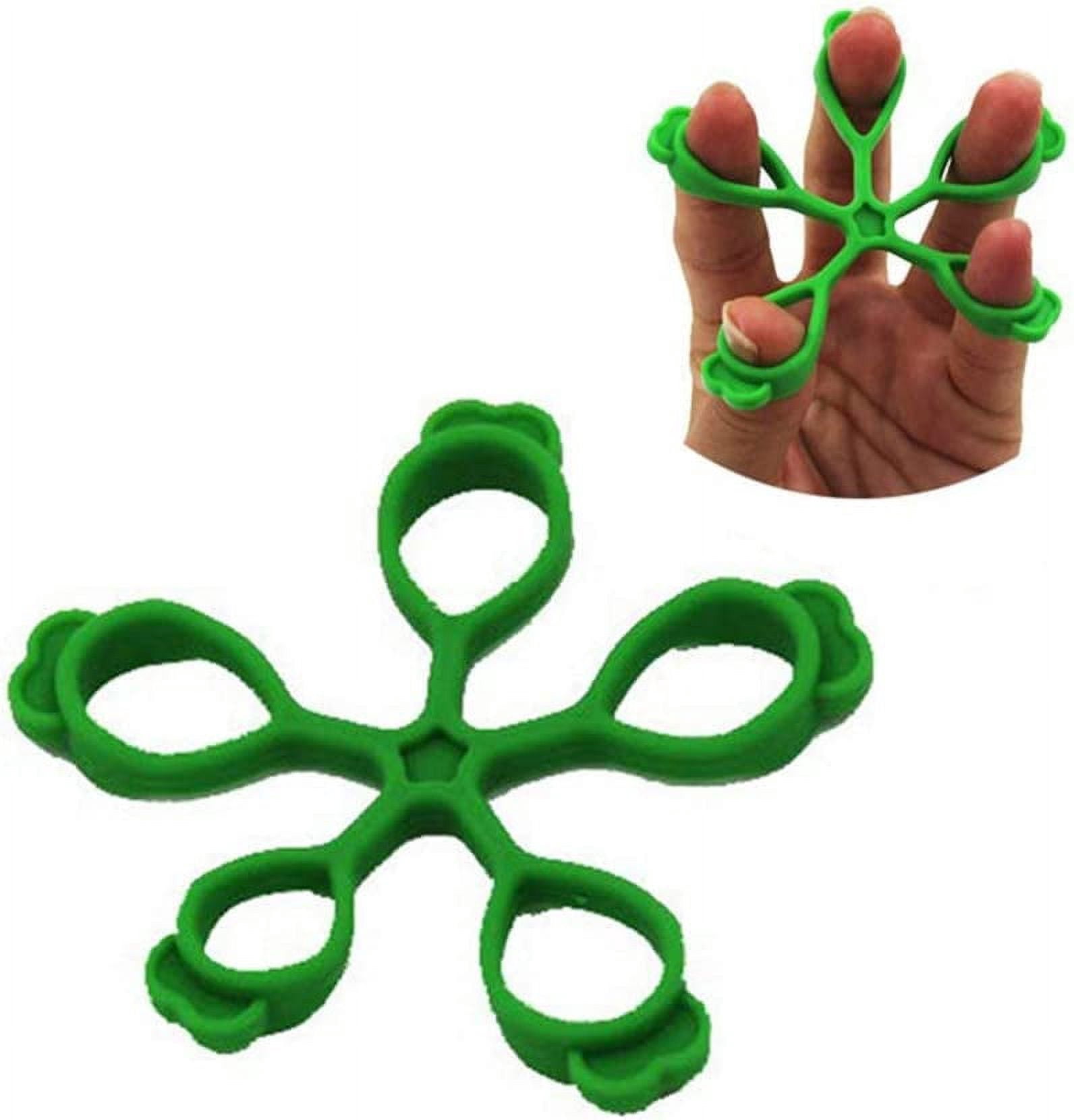 Hand Grip Strengthener Exerciser Soft Silicone Finger Stretcher Trainer ...