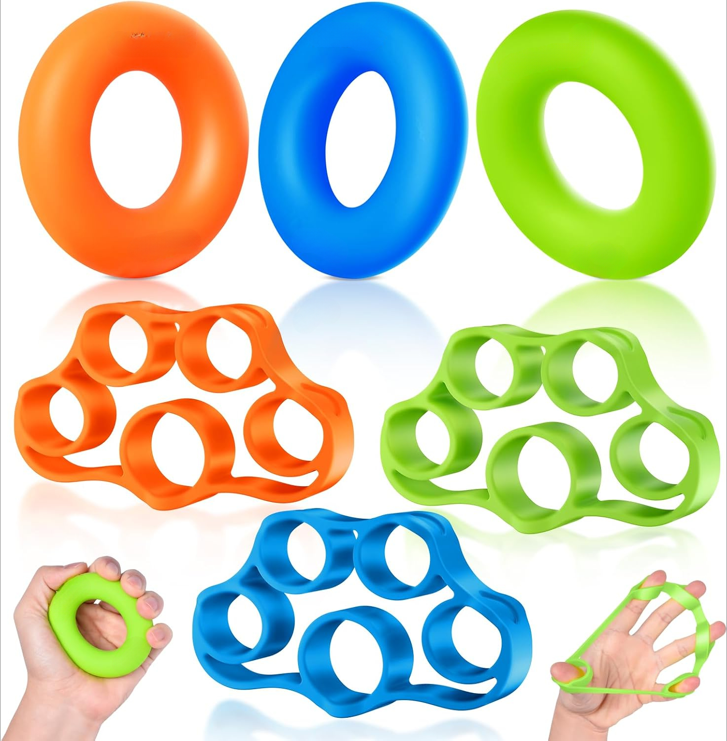 Hand Grip Strengthener, Finger Exerciser, Grip Strength Trainer ,New ...