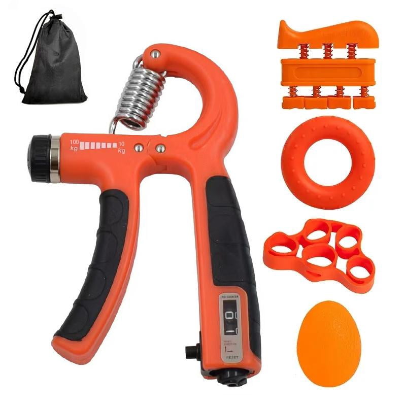Hand Grip Strengthener Kit （5 Pack）Forearm Grip Adjustable Resistance ...