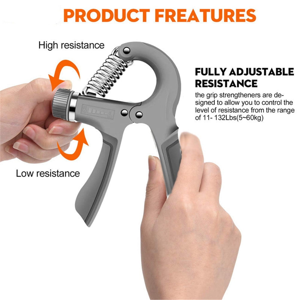 Hand Grip Strengthener Kit Counting Forearm Trainer Workout Kit with ...