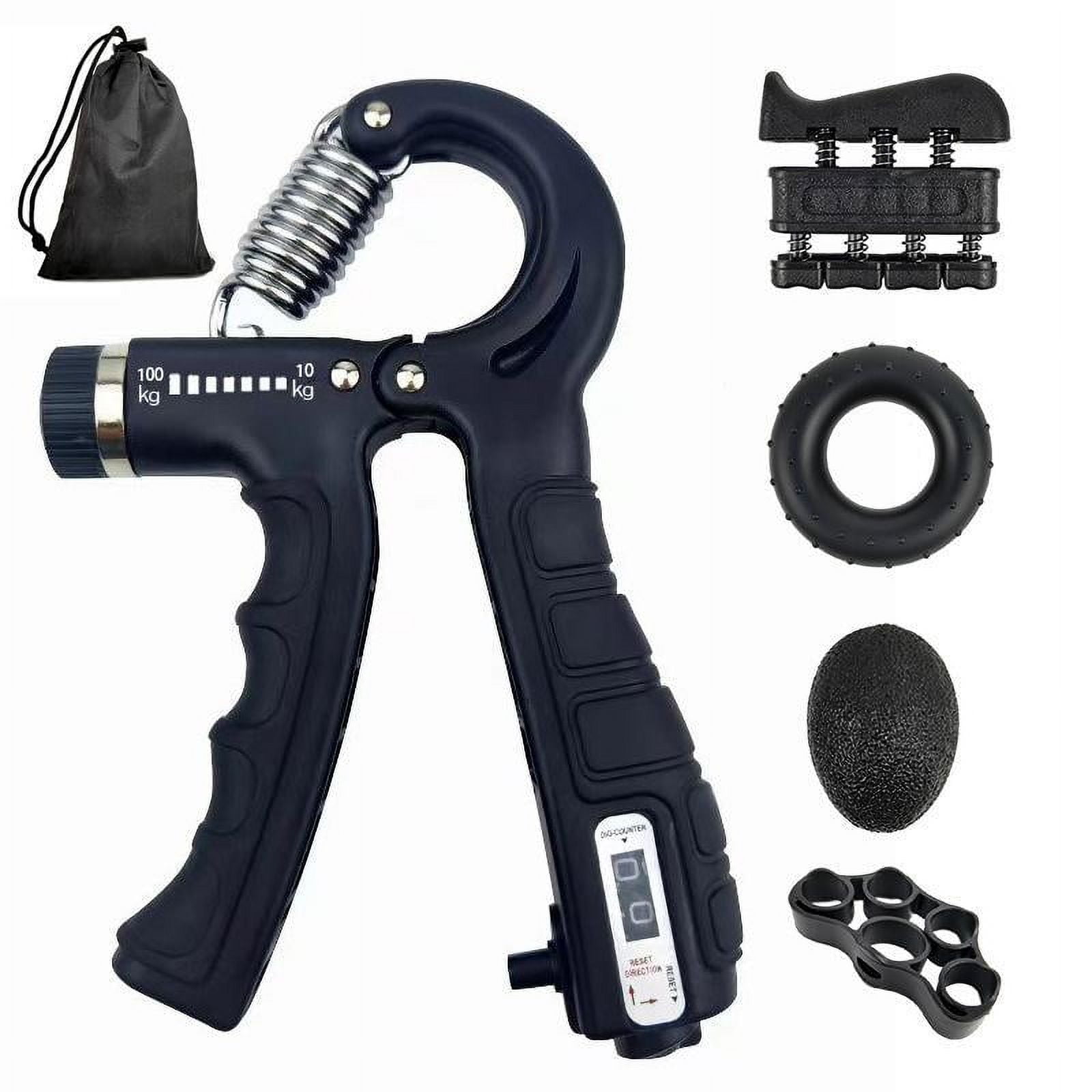 Hand Grip Strengthener Kit Forearm Grip Adjustable Resistance Hand ...