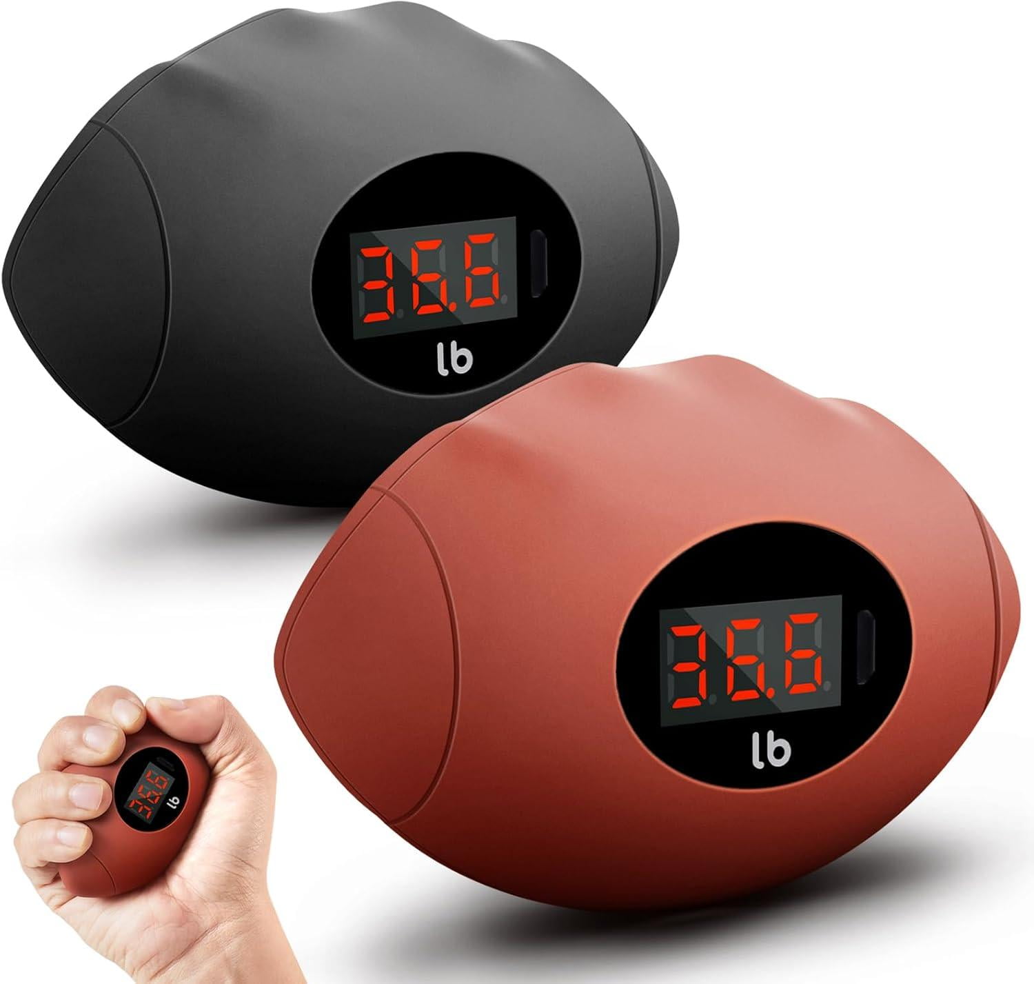 Hand Grip Strengthener, Rechargeable Digital Grip Strength Trainer up ...