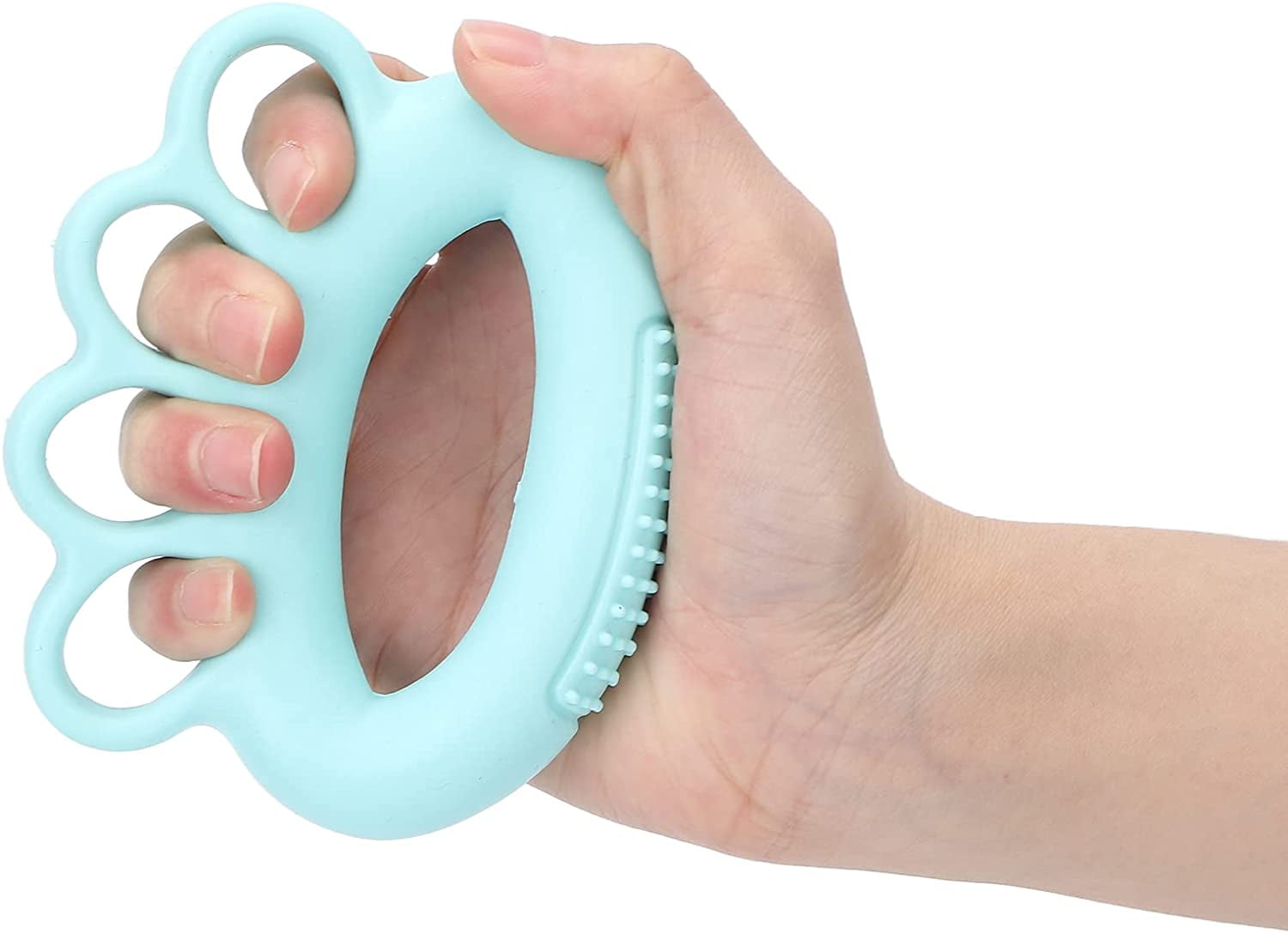 Hand Grip, TPR Hand Grip Strengthener Four Finger Exerciser Ring ...