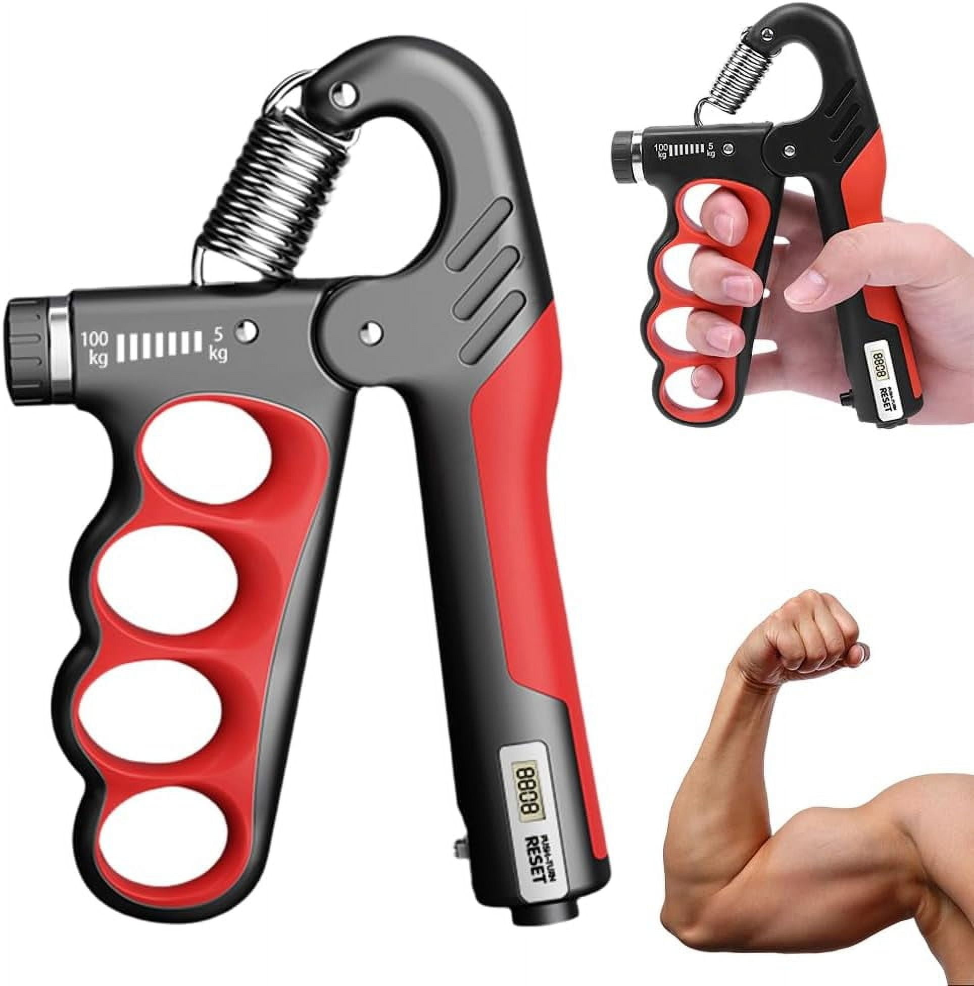 Hand Gripper Strengthener, Hand Squeezer Adjustable Resistance, Grip ...
