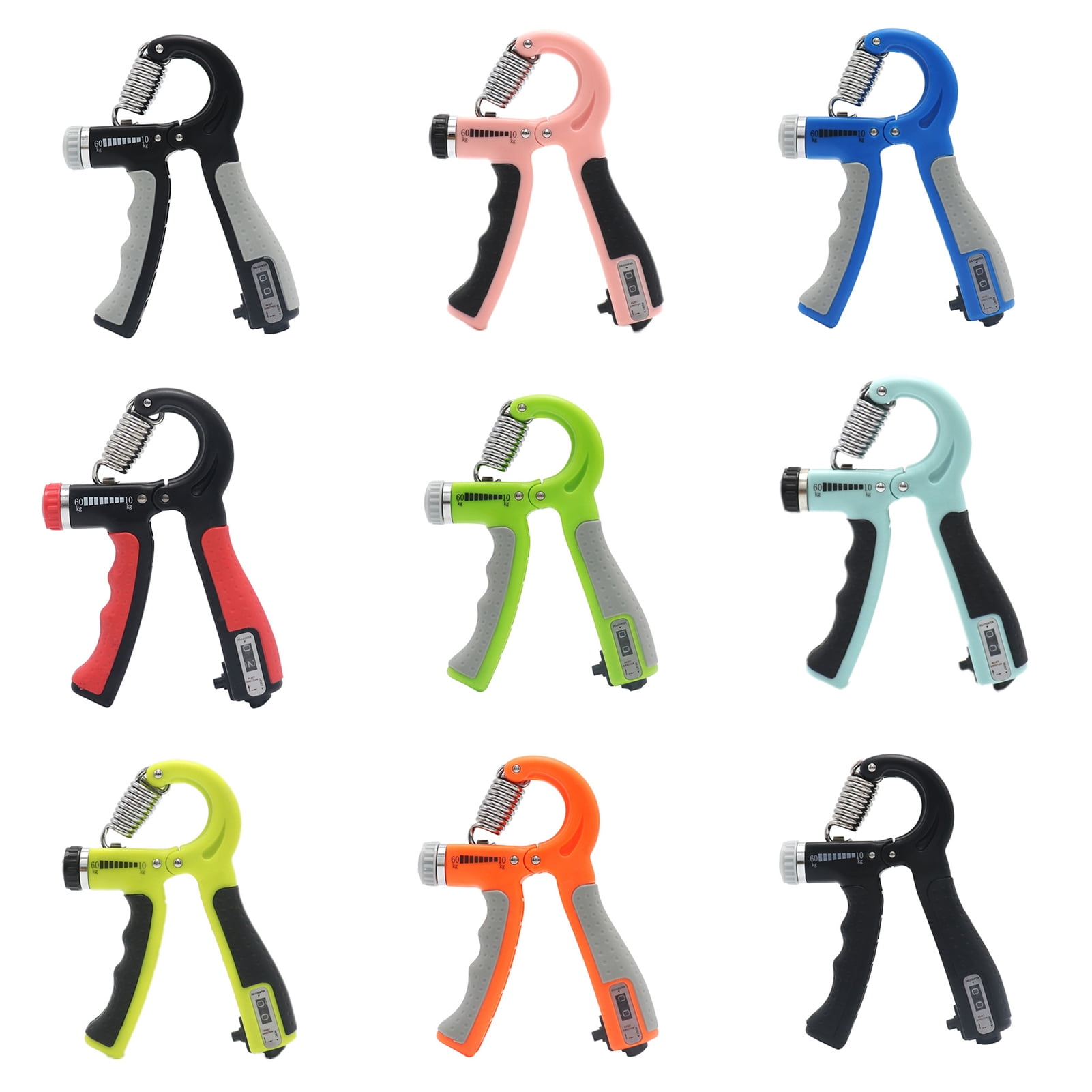 Hand Gripper with Counter R-Shape ABS Adjustable Resistance Forearm ...