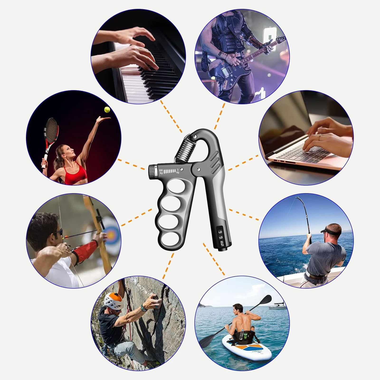 Hand Grips Strengthener Grip Strengthener With Counter Forearm ...