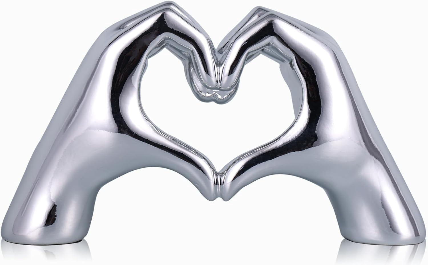 Hand and Heart Sculpture, Heart and Hand Statue Home Decor, Cute Heart ...