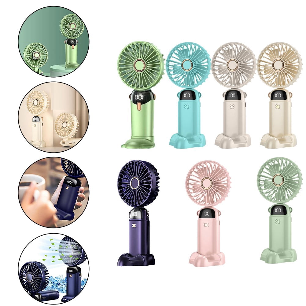 Hand Held Fan,Foldable Desk Fan With Led Display For Home Office ...