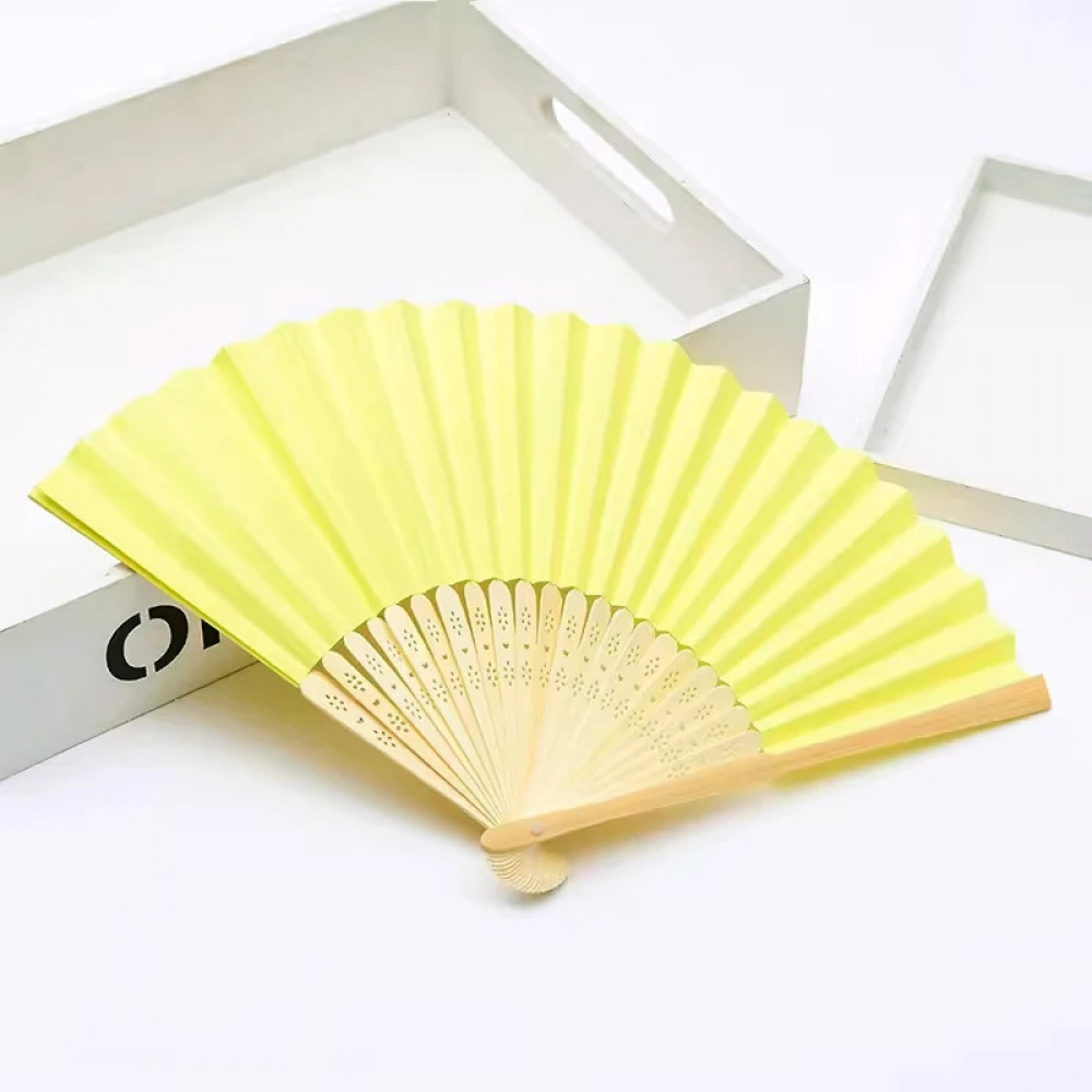 Hand Held Fan Paper Folding Fan Party Decorative New Fashionable Simple ...