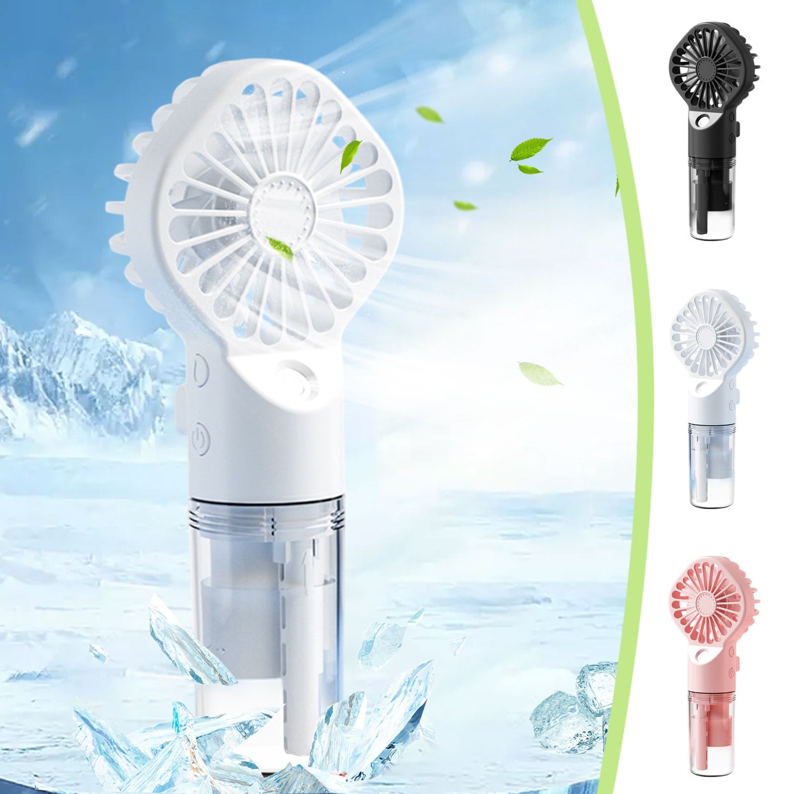 Hand Held Fan with Water Mist,Spray Fan Bottles Mist Sprayer,Misting ...