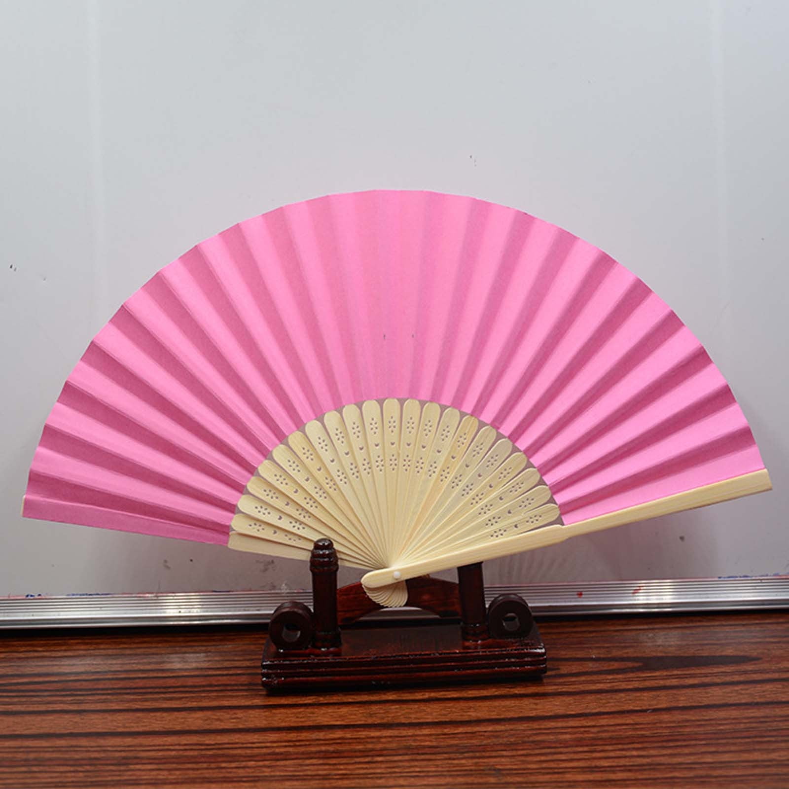 Hand Held Fans Silk Bamboo, Folding Fans Bamboo Handheld Folded Craft ...