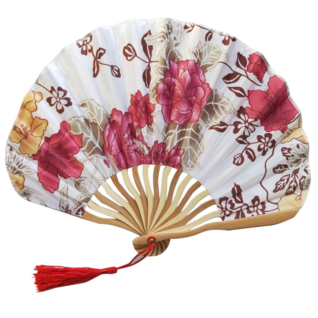 Hand Held Fans Silk Folding Fans Handheld Folded Fan for Wedding G ...