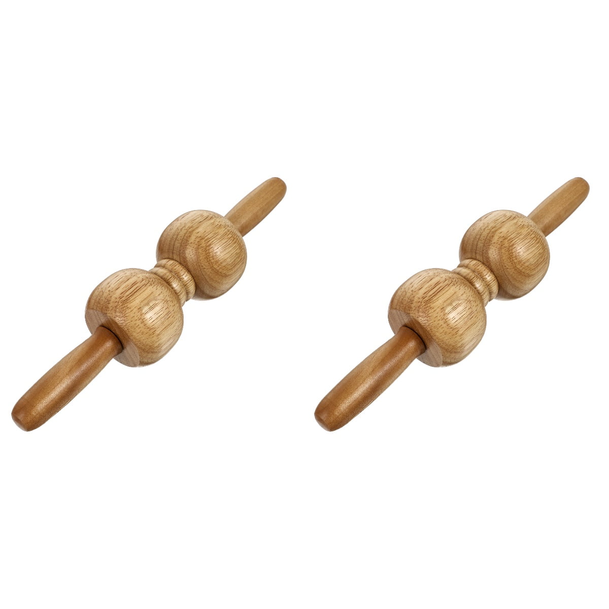 Hand Held Massagers Body Oak Roller Scraper Board Face Manual Back 2 Pc ...