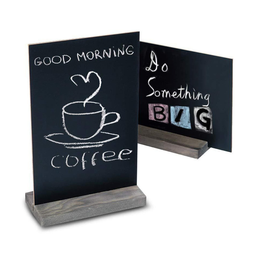 Hand Held Menu Blackboard Display for Restaurants and Events - Wooden ...